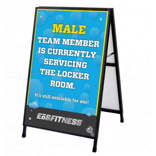 Locker Room A-Frame Sign (Frame + Inserts)