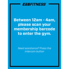Gym Permanent Signage