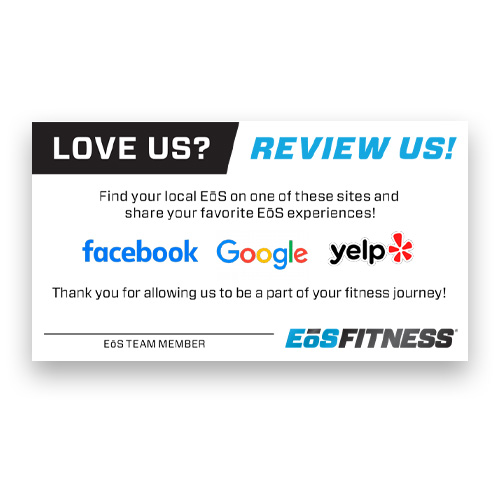 Write us a Review Card (3.5" x 2")