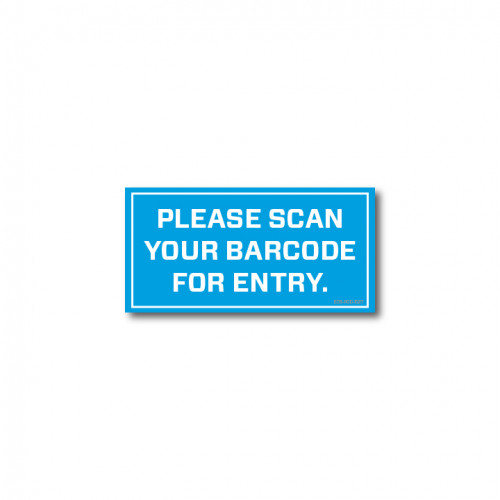 Barcode Entry Scanner Sticker